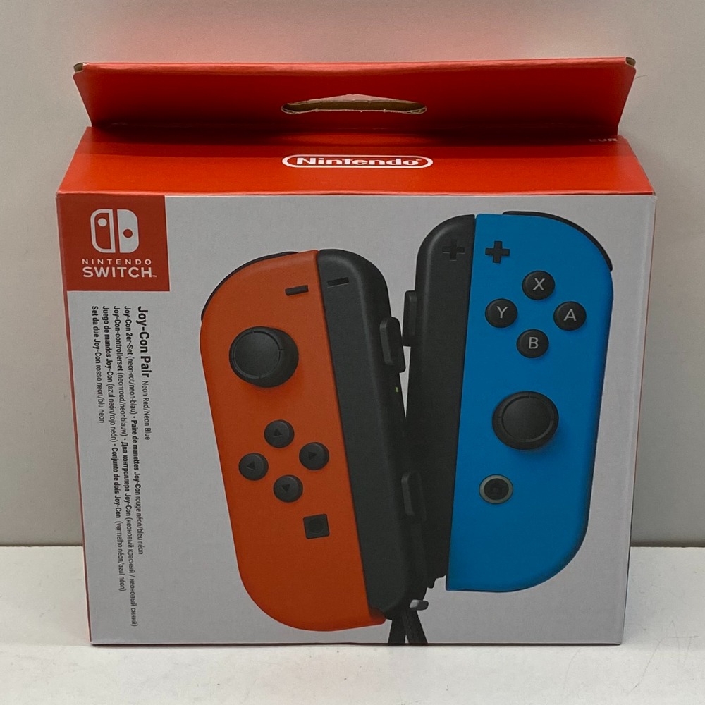 New Nintendo Switch Joy Con Pair Neon Red/ Blue Brand New - Own4Less